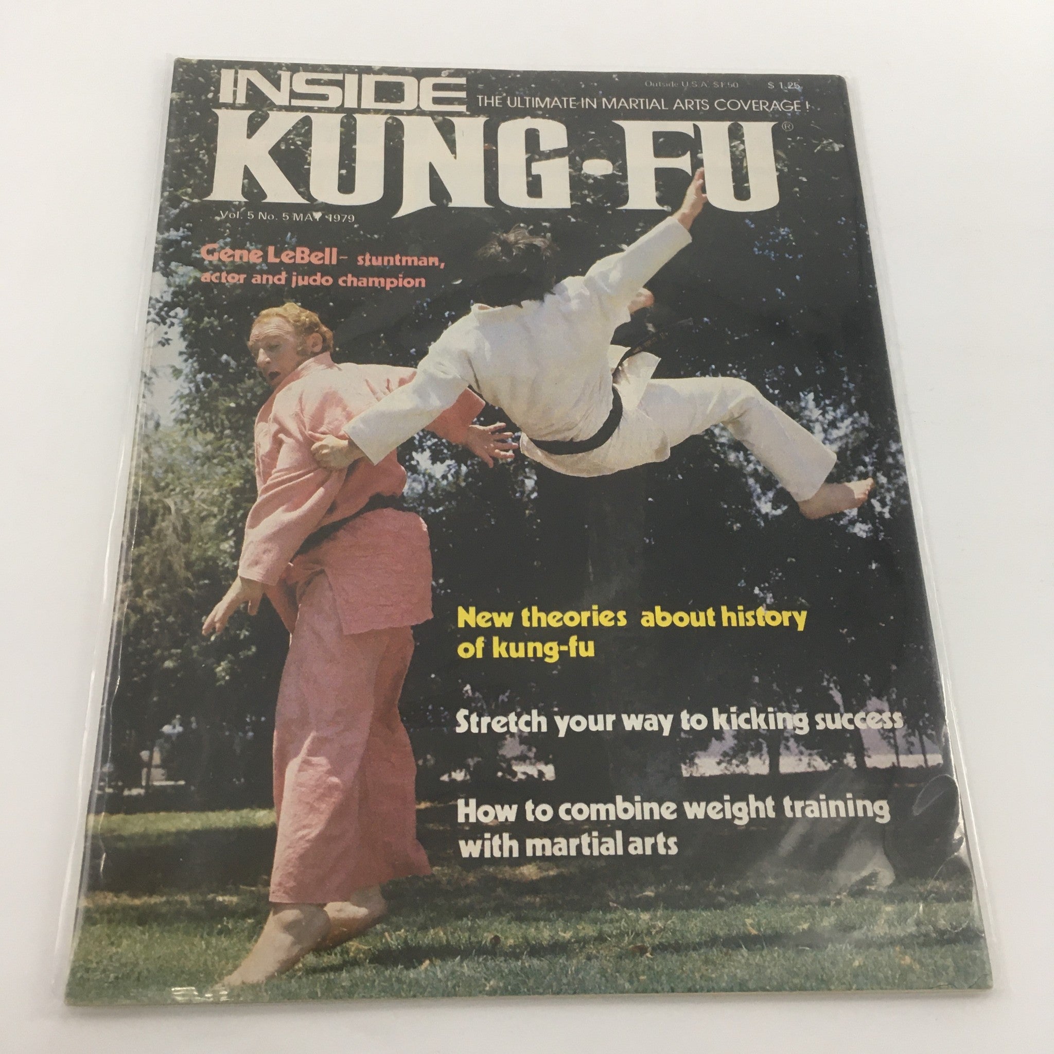 VTG Inside Kung-Fu Magazine May 1979 Judo Champion Gene LeBell, Newsst