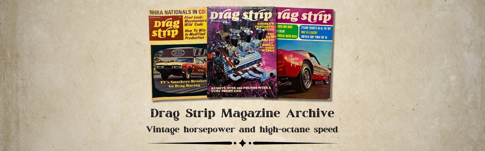 Vintage Drag Strip Magazine Collection