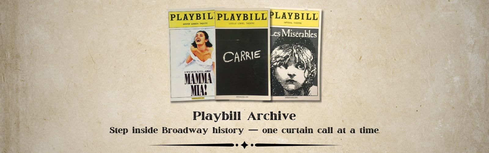 Vintage Playbill Collectibles
