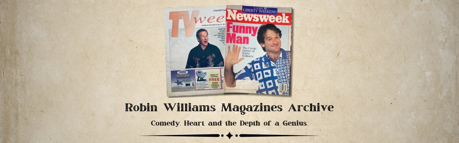 Robin Williams Vintage Magazines for Sale