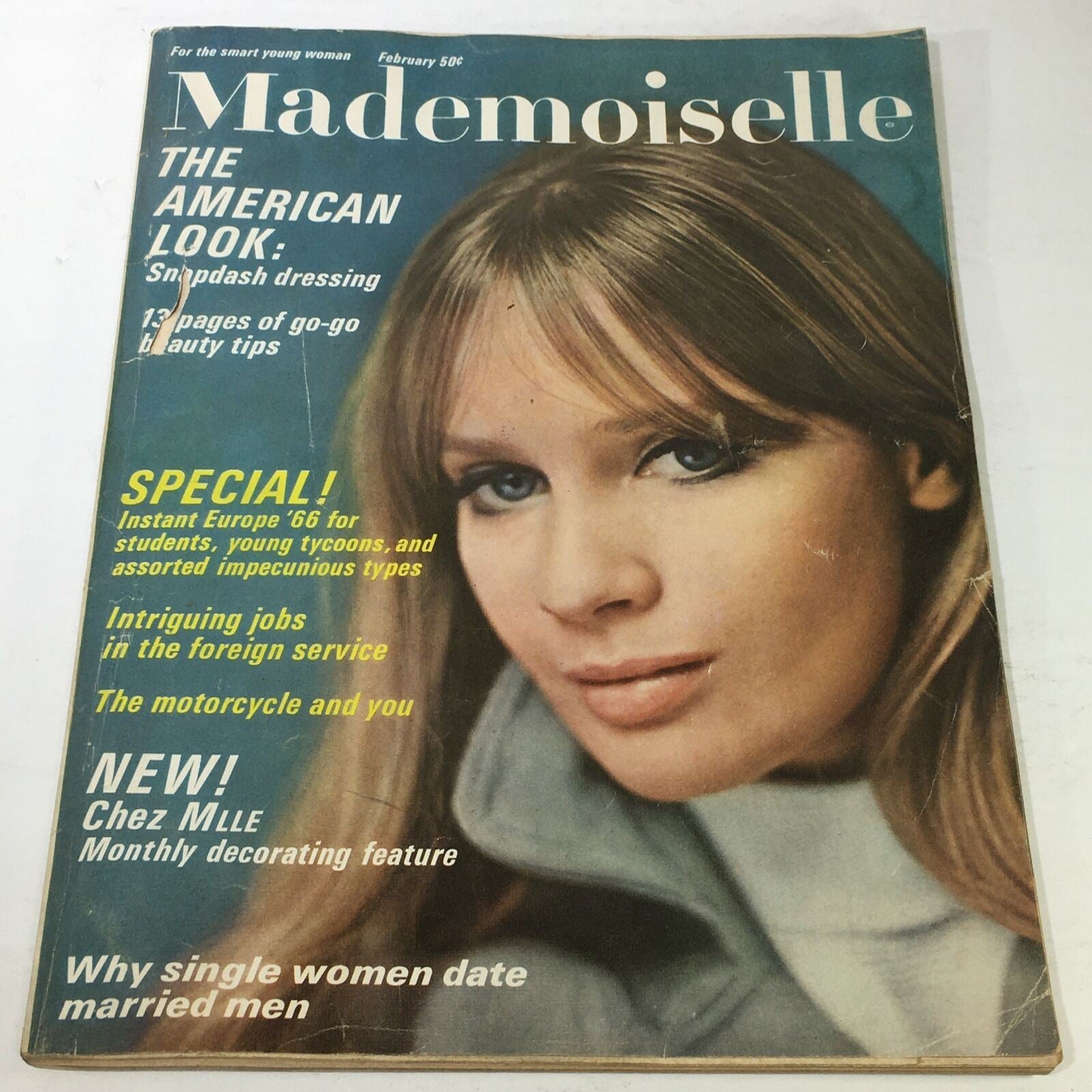 VTG Mademoiselle Feb 1966 Magazine