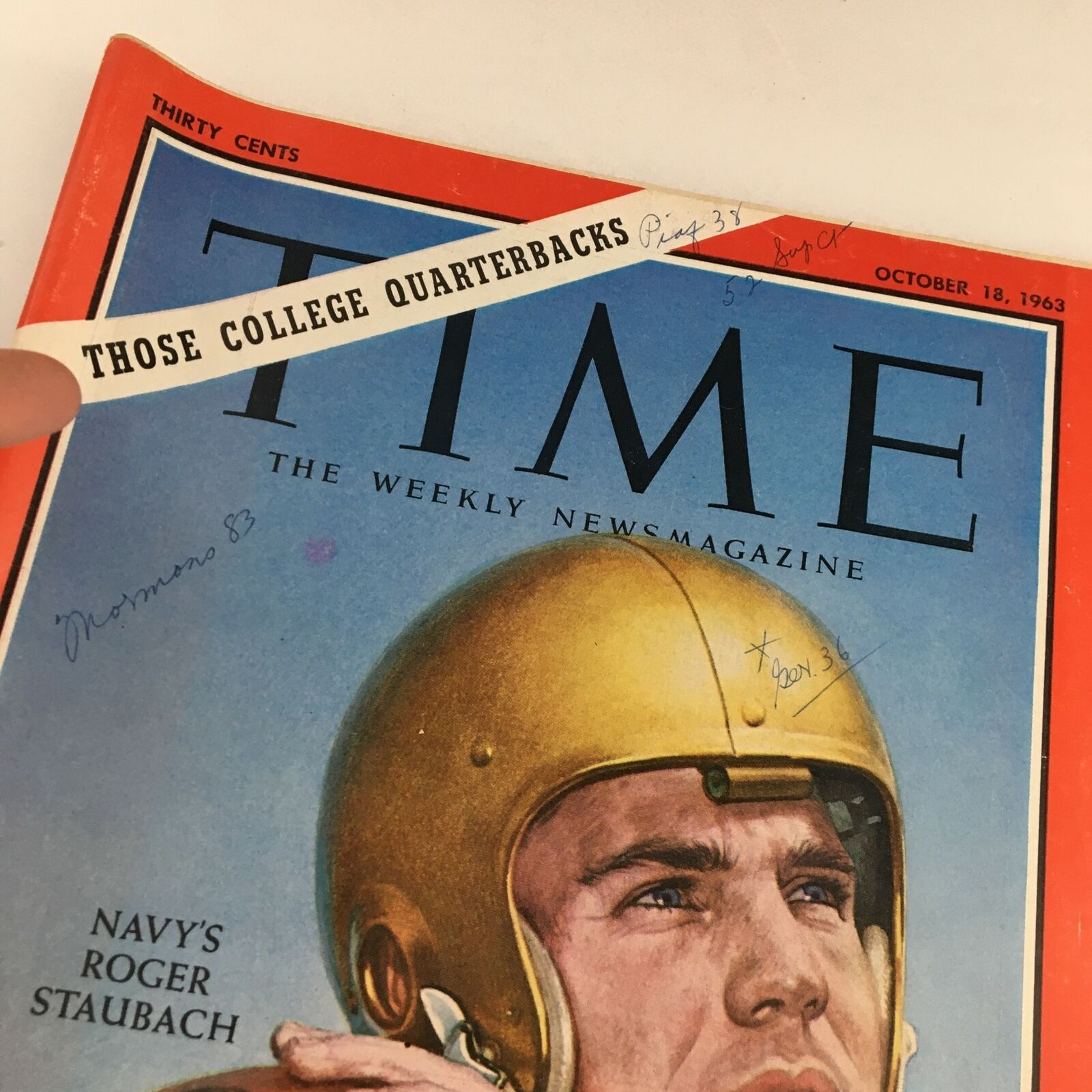 Time Magazine: Staubach Cover (1963)