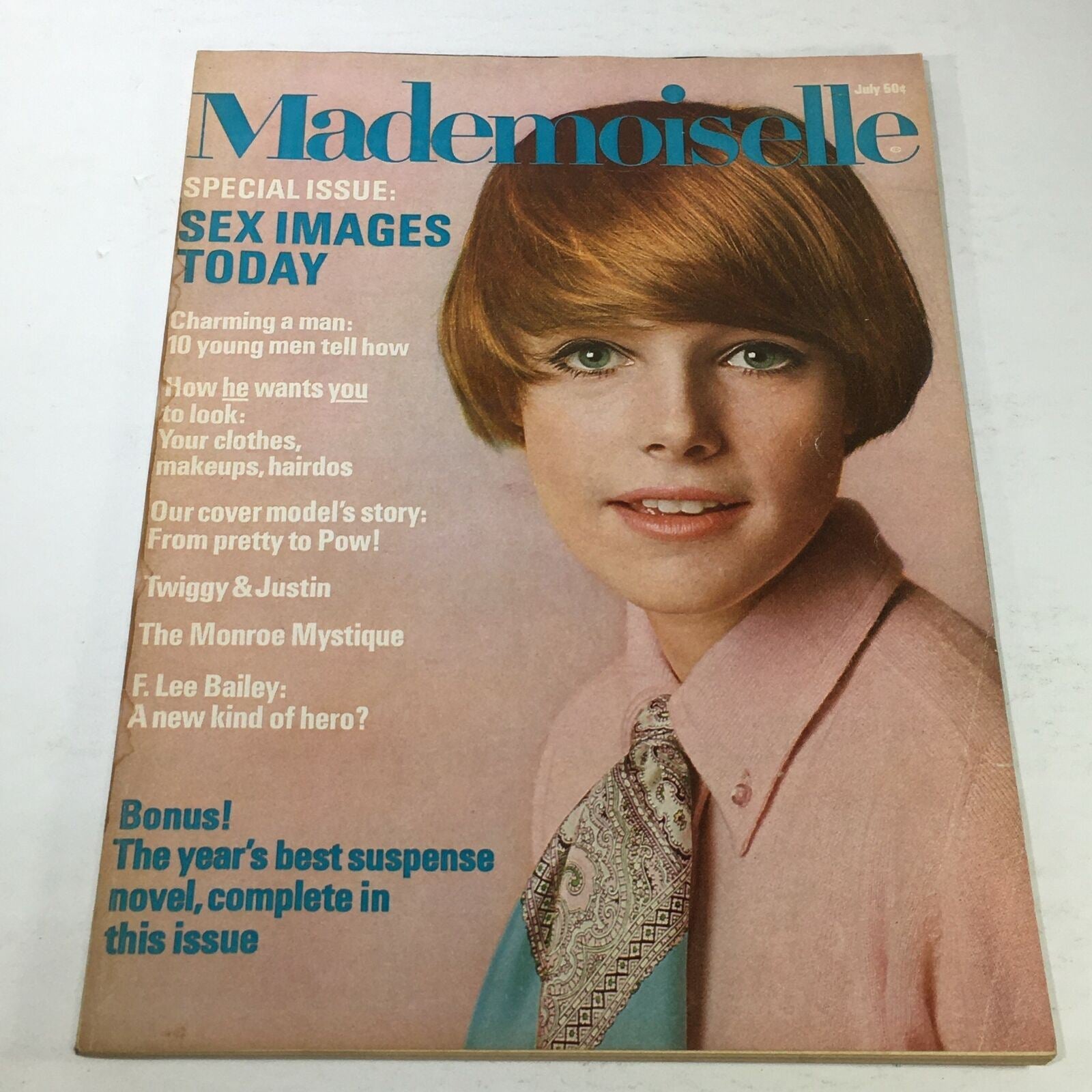 VTG Mademoiselle Magazine: July 1967 - The Monroe Mystique / No Label/