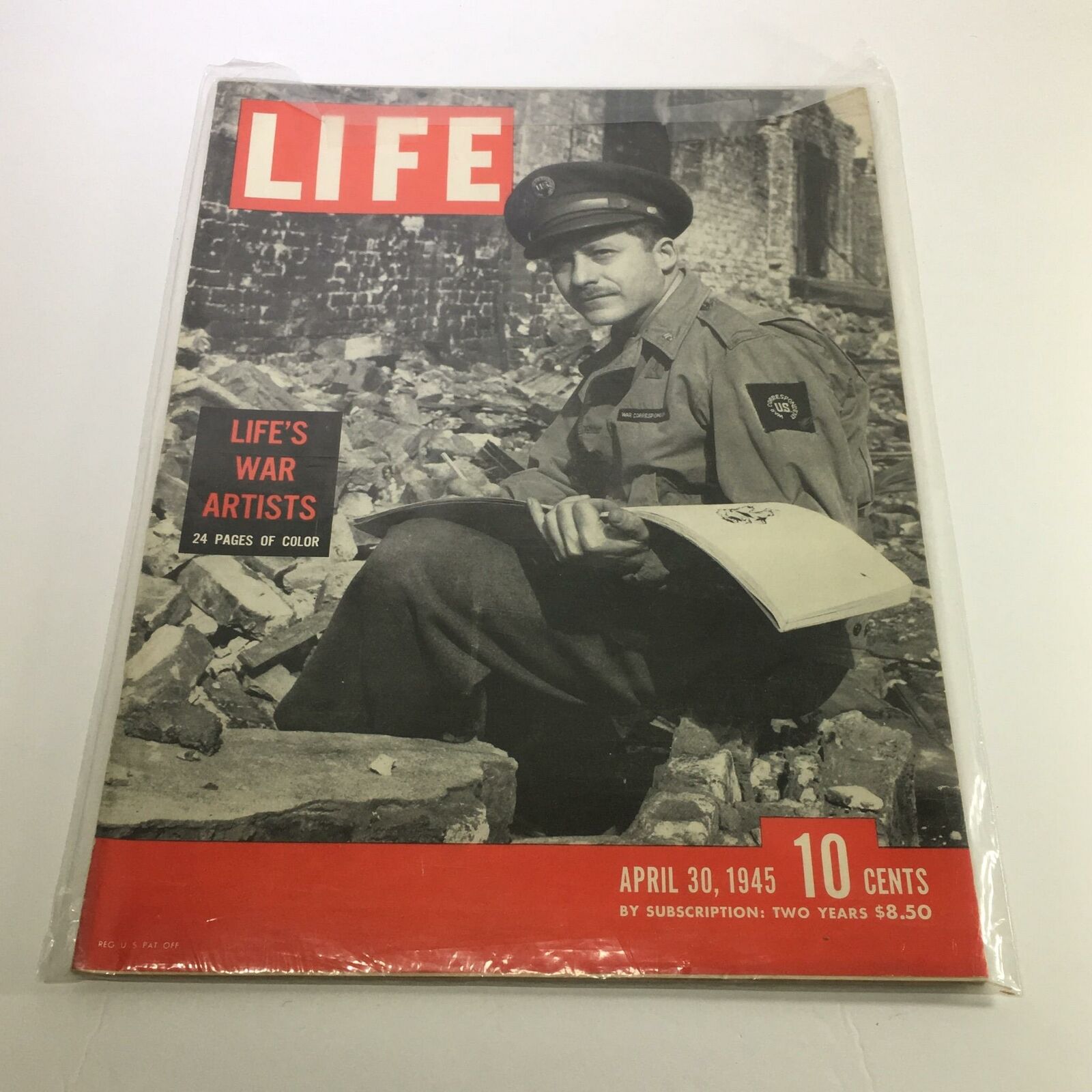 Life Magazine: April 30 1945 Life's War Artists Harry S. Truman Cover