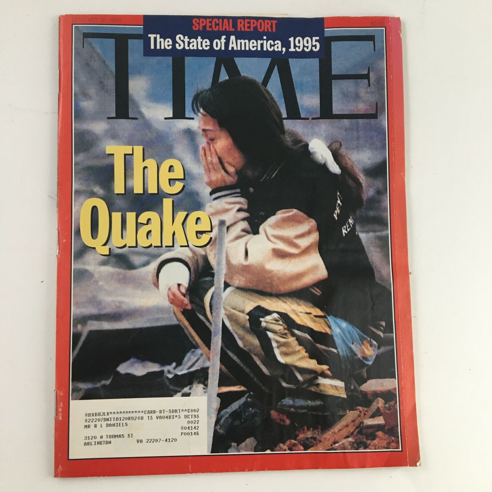 Time Magazine January 30 1995 Vol. 145 No. 4 The State of America Quak