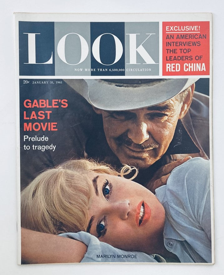 VTG Look Magazine January 31 1961 Clark Gable & Marilyn Monroe No Labe