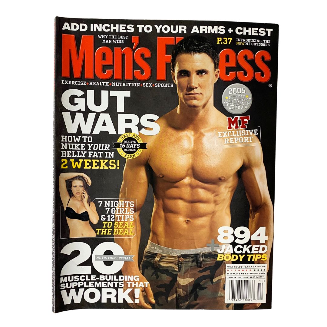 Men's Fitness Magazine October 2005 Greg Plitt Cover No Label VG