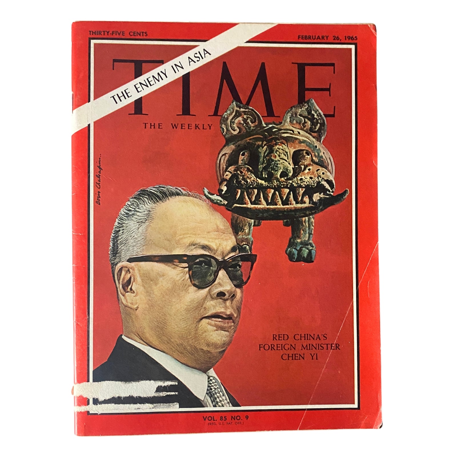 Time Magazine 1965 Chen Yi Vintage Magazine