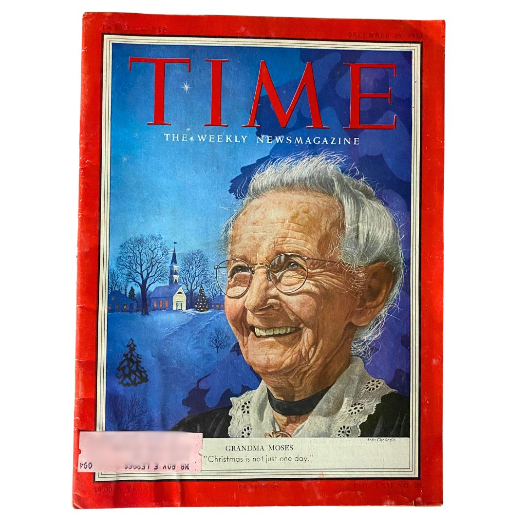 Vintage Time Magazine Dec 1953 Grandma Moses