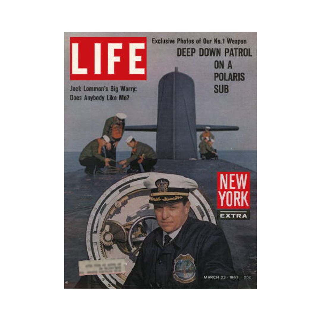 VTG Life Magazine March 22, 1963 Deep Down Patrol on Polaris Submarine
