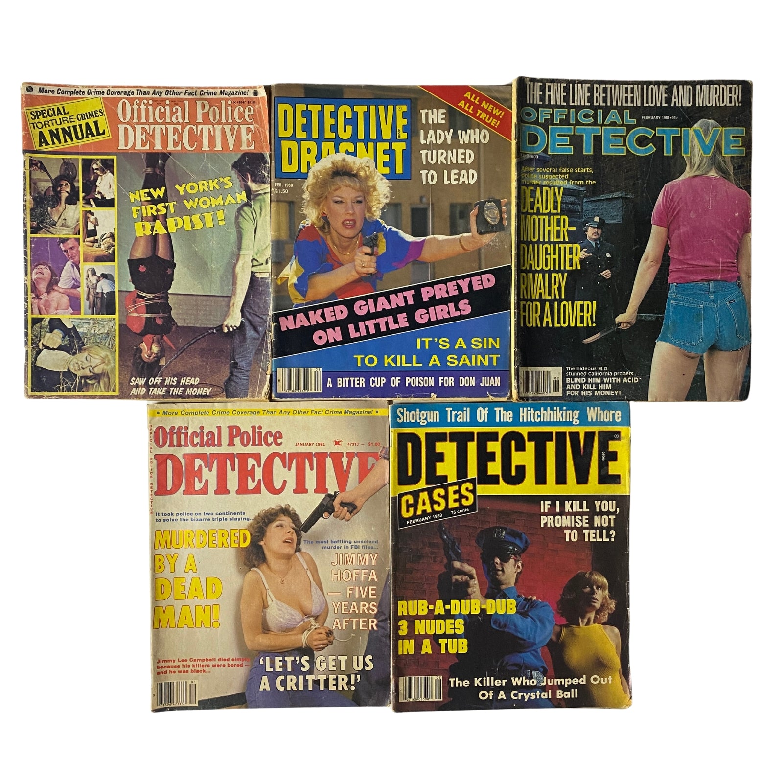 Detective Dragnet Feb 1988 Vintage Magazine