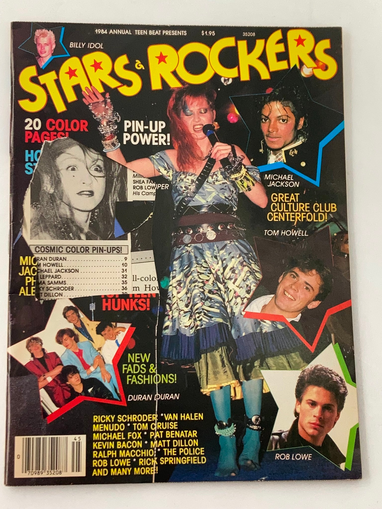 Stars & Rockers Magazine 1984 Vol 1 #1 Billy Idol and Michael Jackson