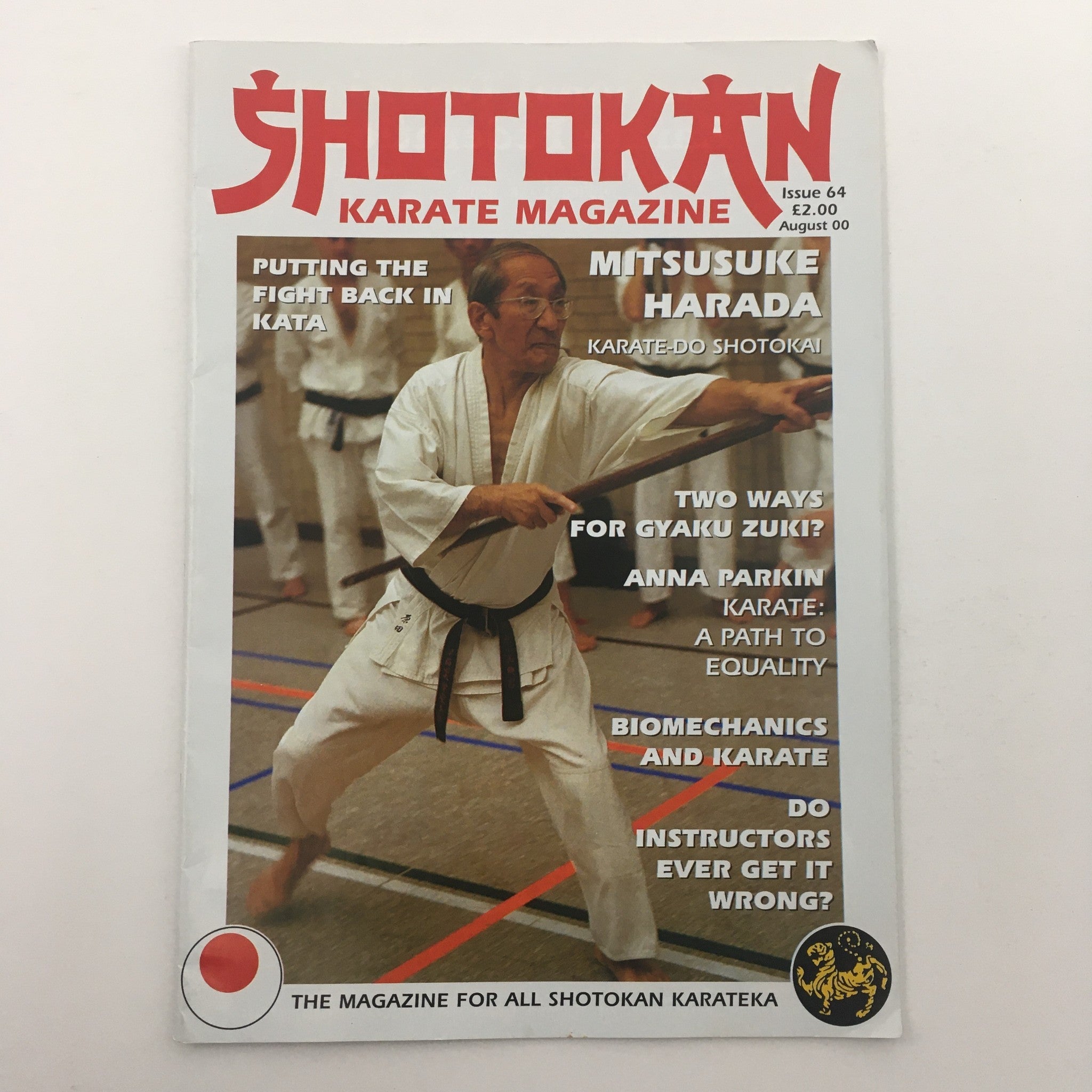 Shotokan Karate Aug 2000 #64 Vintage Magazine