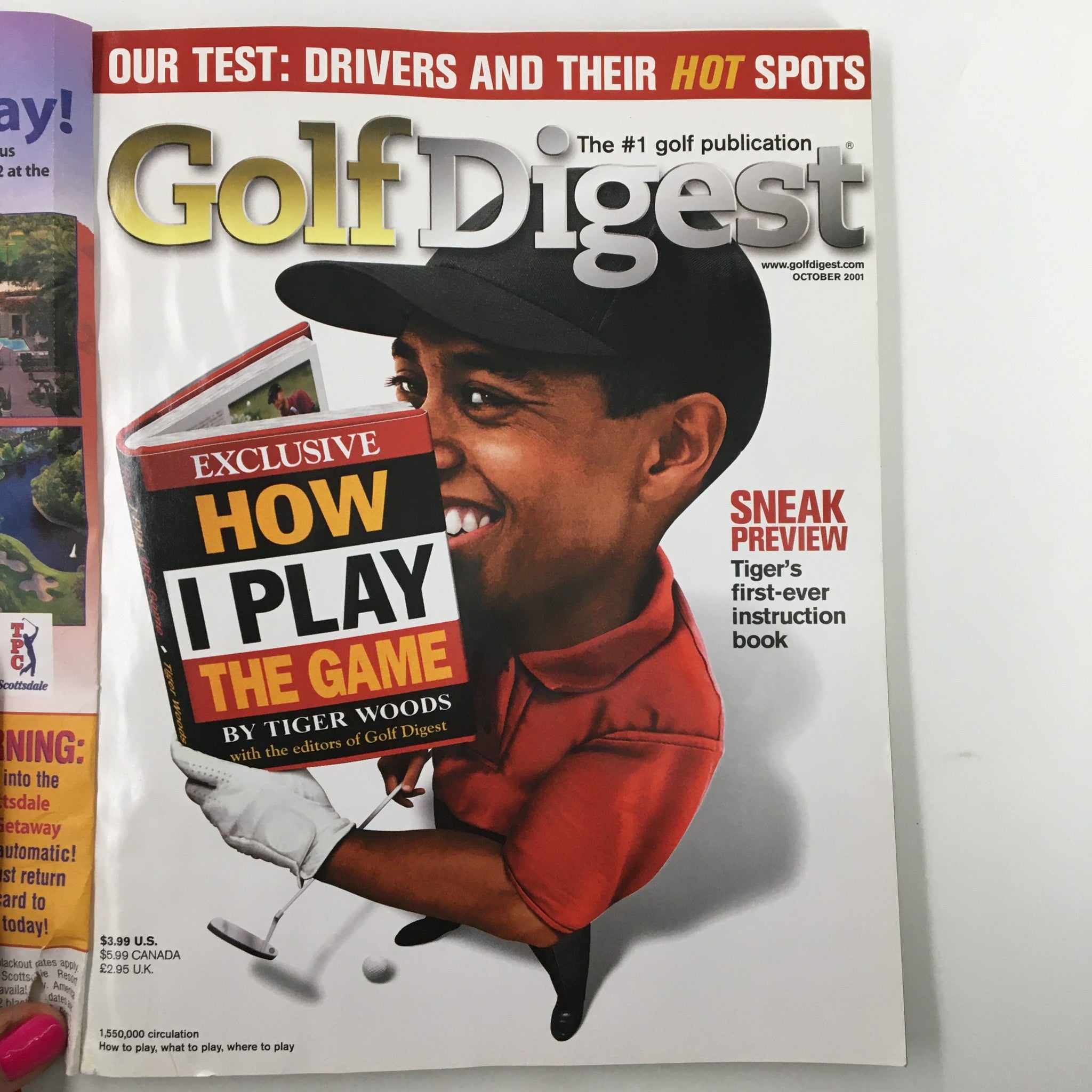 Golf Digest October 2001 Tiger Woods Vintage