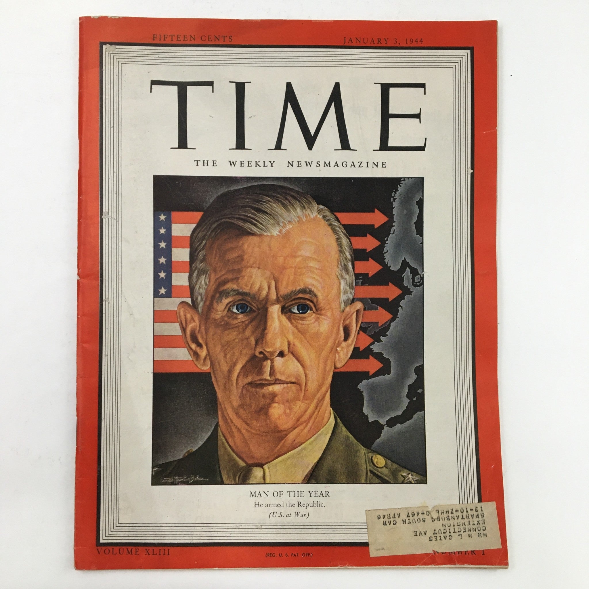 Time Magazine Jan 3, 1944 - George Marshall