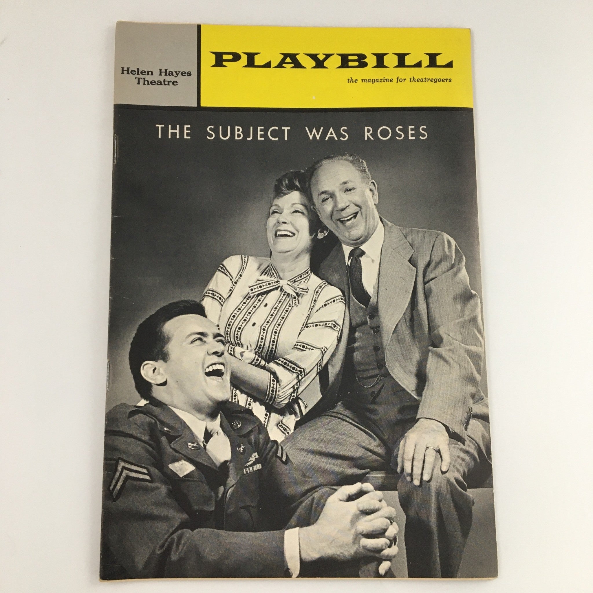 1965 Playbill Helen Hayes Theatre 'The Subject Was Roses' Jack Alberts