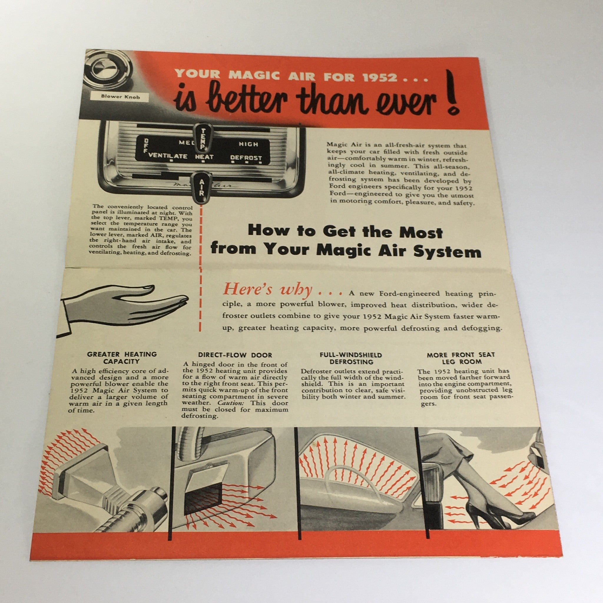 1952 Ford Magic Air System Catalog
