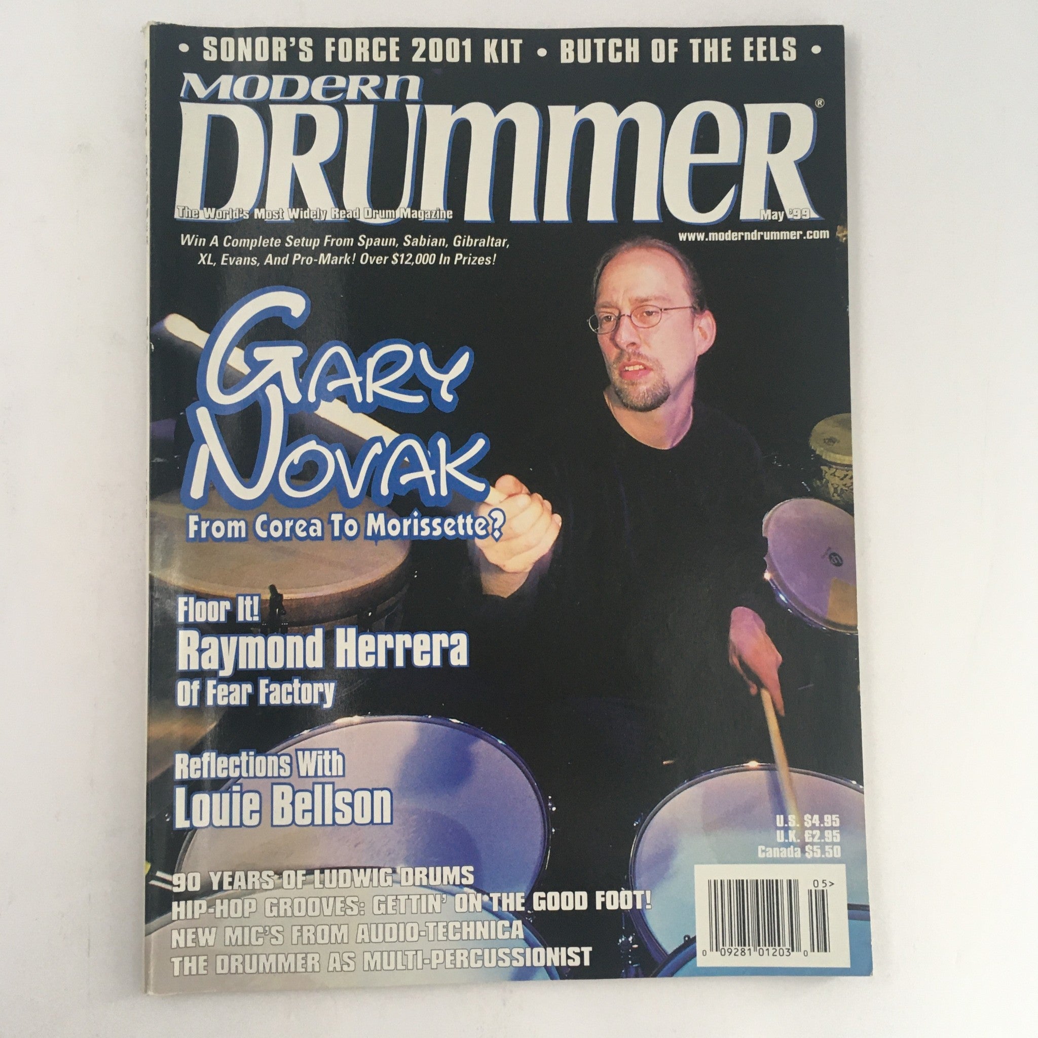 Modern Drummer Magazine May 1999 Gary Novak & Raymond Herrera & Louie