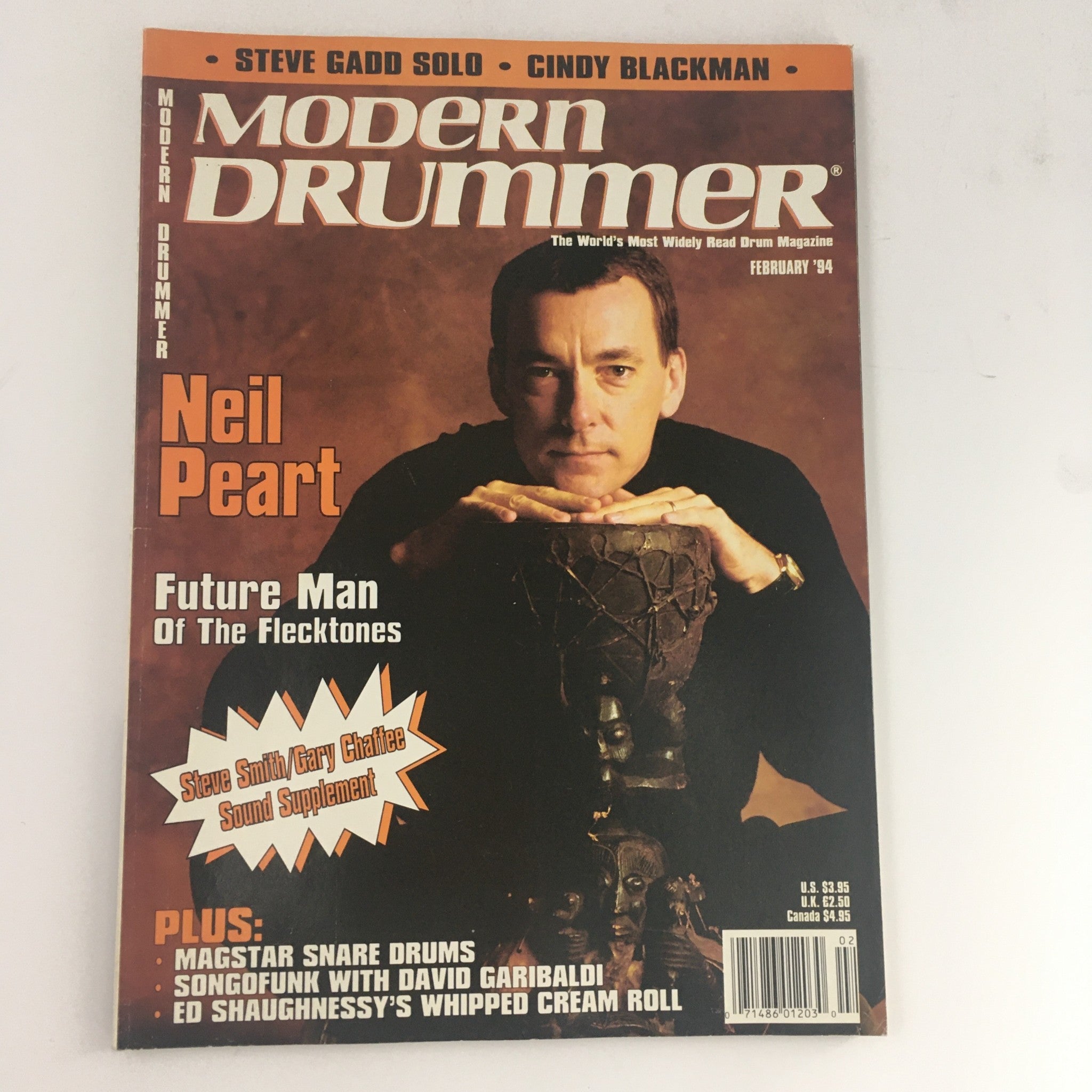 Modern Drummer Magazine February 1994 Neil Peart & Steve Smith & Gary