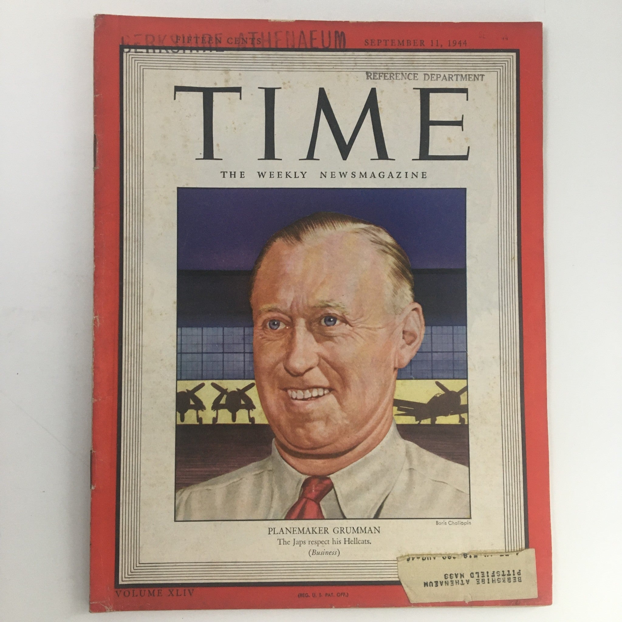 Time Magazine Sept 1944: Grumman Edition