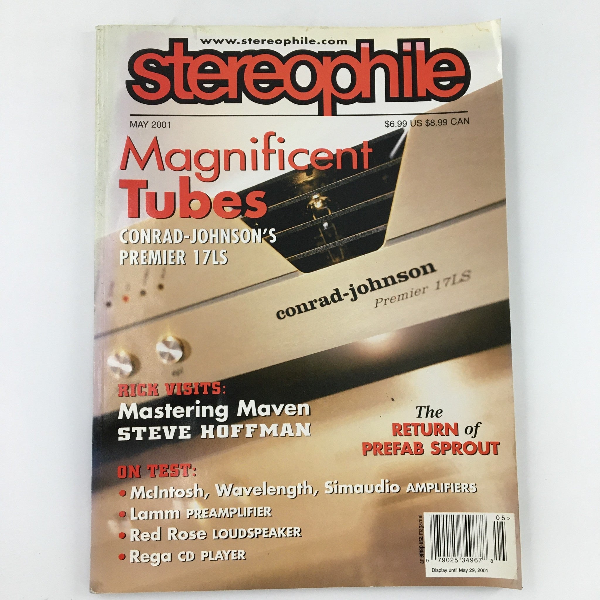 Stereophile Magazine May 2001 Conrad-Johnson Premier 17LS Tubes, Newss