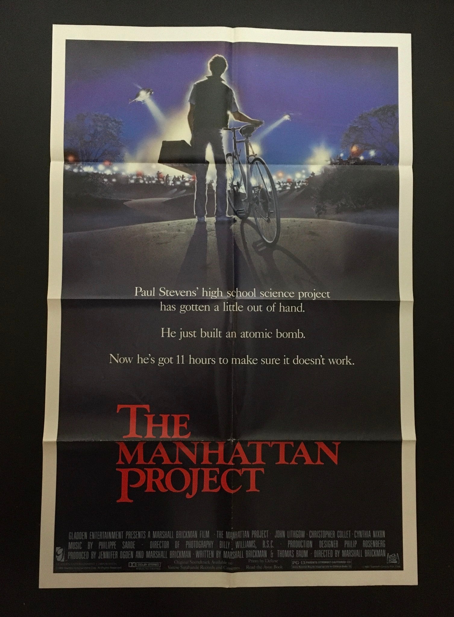 1986 Manhattan Project Movie Poster