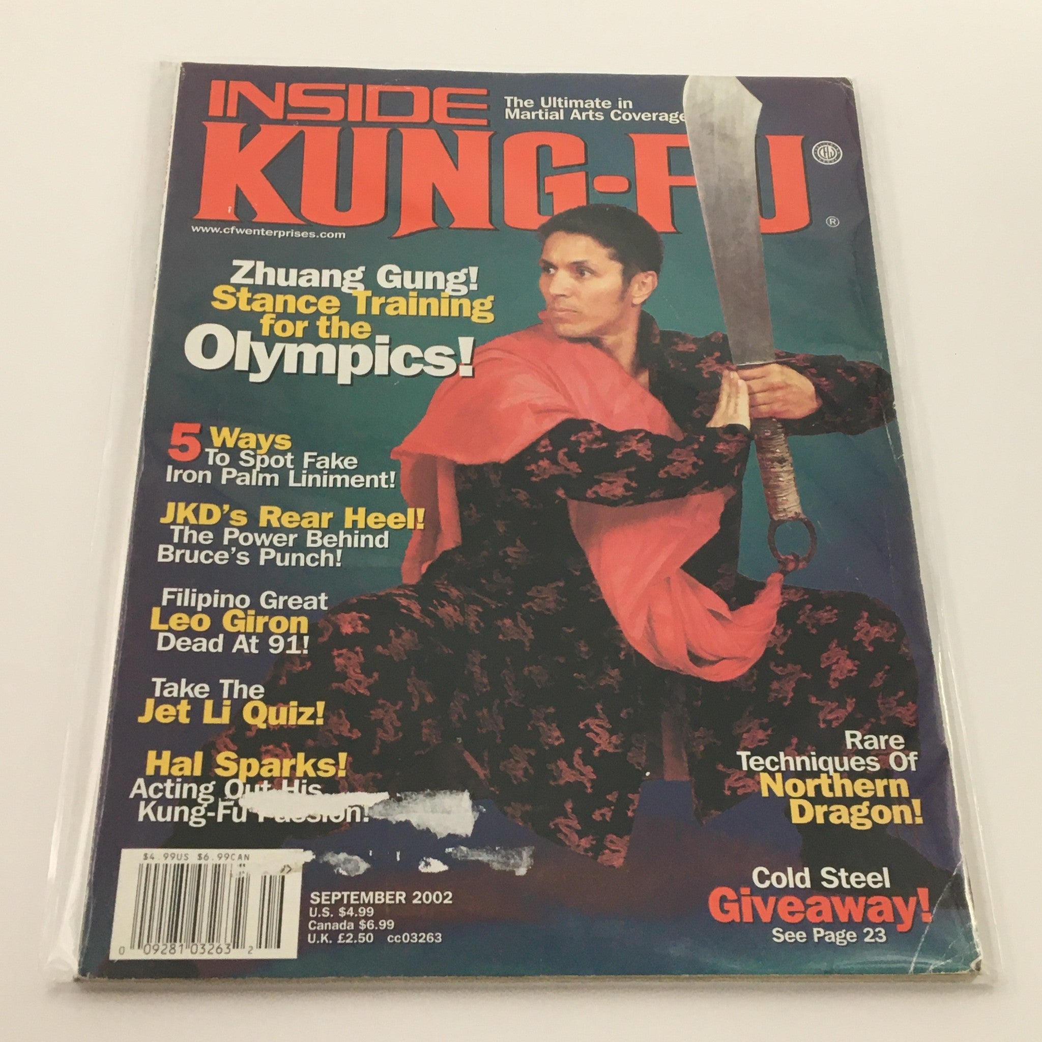 Inside Kung-Fu Magazine September 2002 Zhuang Gung Stance Training for