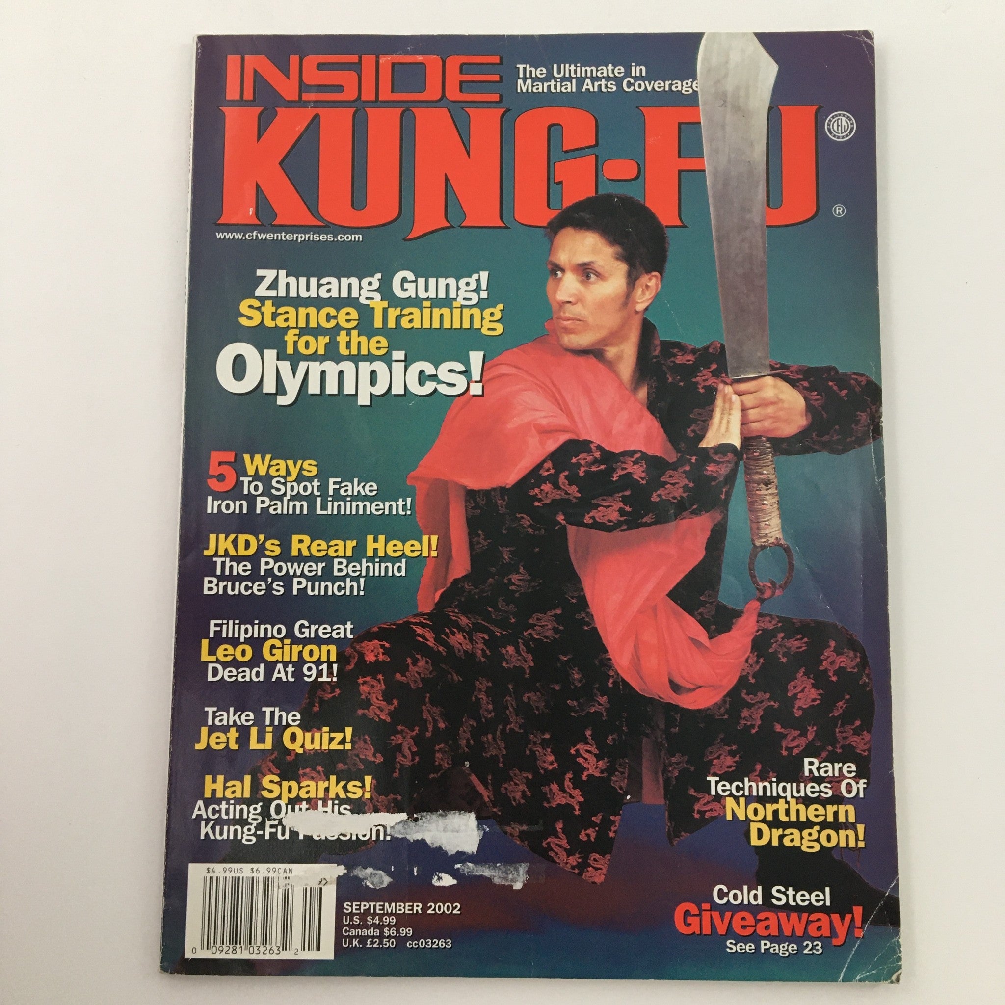 Inside Kung-Fu Magazine September 2002 Zhuang Gung Stance Training for