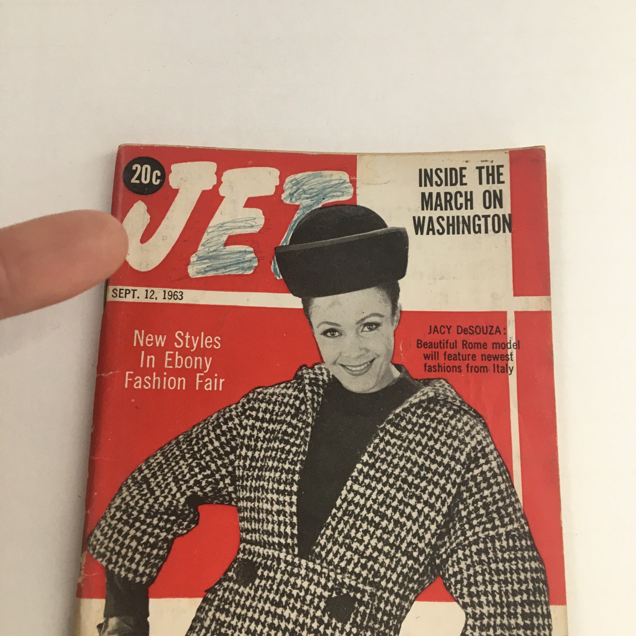 Jet Magazine September 12 1963 Rome Model Jazy DeSouza in Fashion Fair