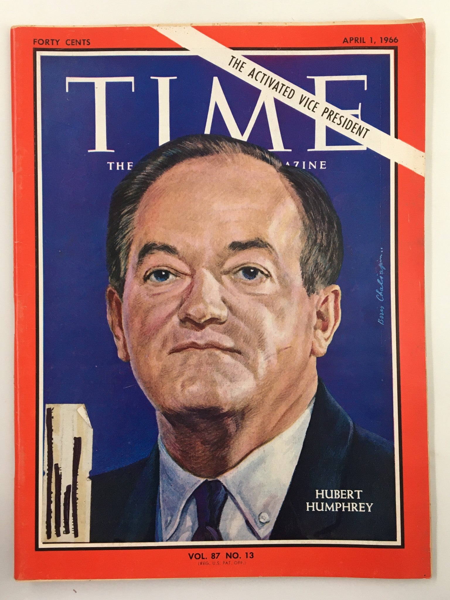 Time Magazine April 1 1966 Hubert Humphrey