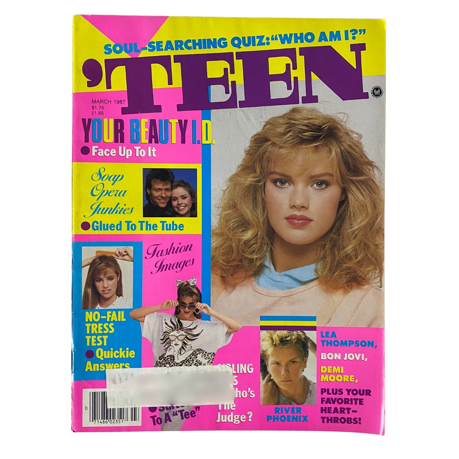 Teen Magazine March 1987 Celebrities Vintage